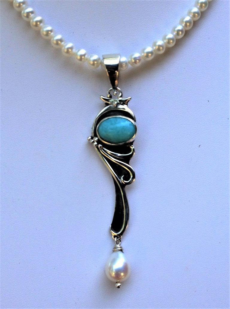 Amazonite Pearl Pendant – Wigle Designs